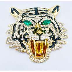 A Vintage Rhinestone and Enamel Large Tiger Brooch - Artedeco - Online ...